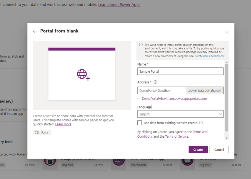 How To Create A PowerApps Portals (Website) Without Writing Code